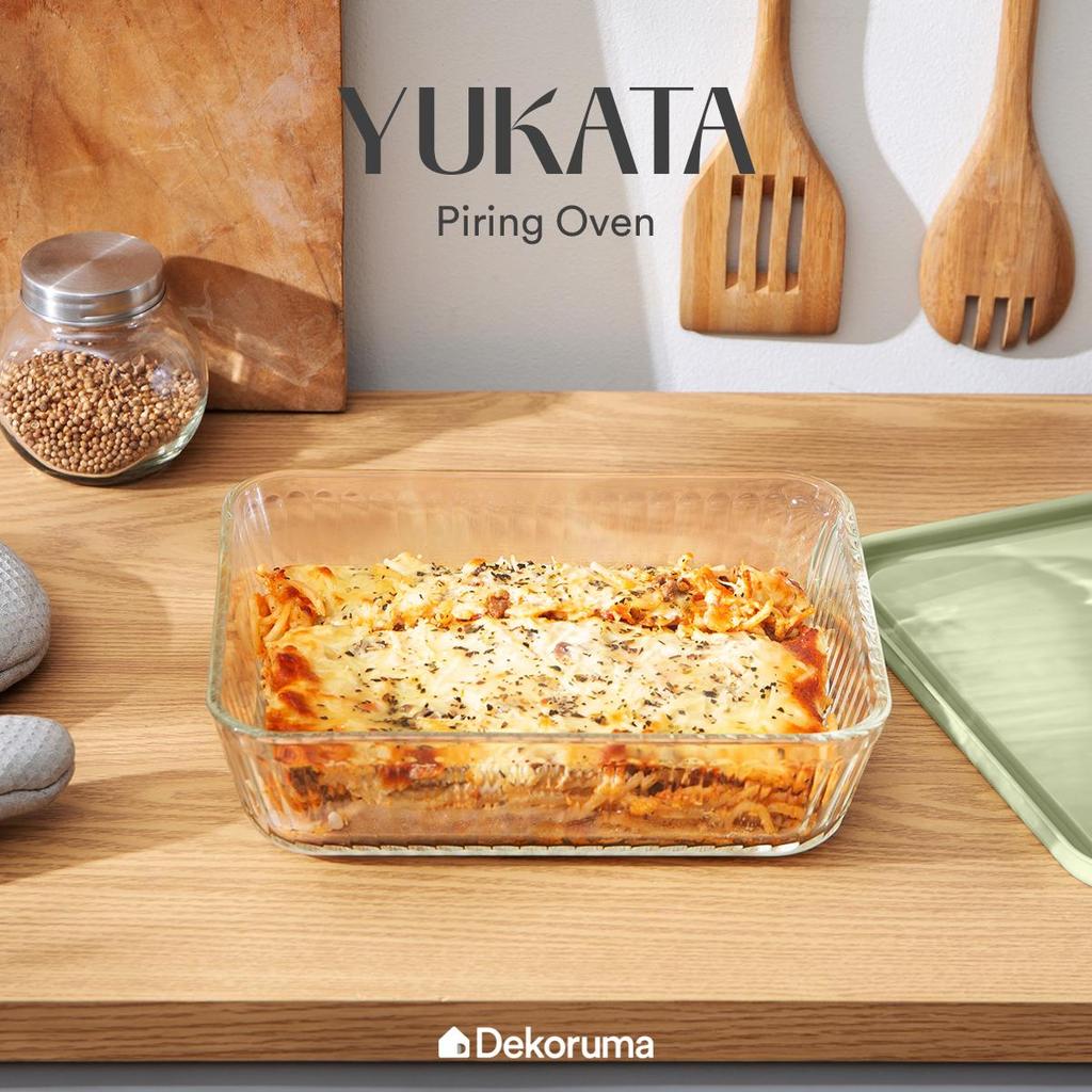 Jual Dekoruma YUKATA Piring Oven Saji Kaca / Piring Pirex / Piring Kaca ...