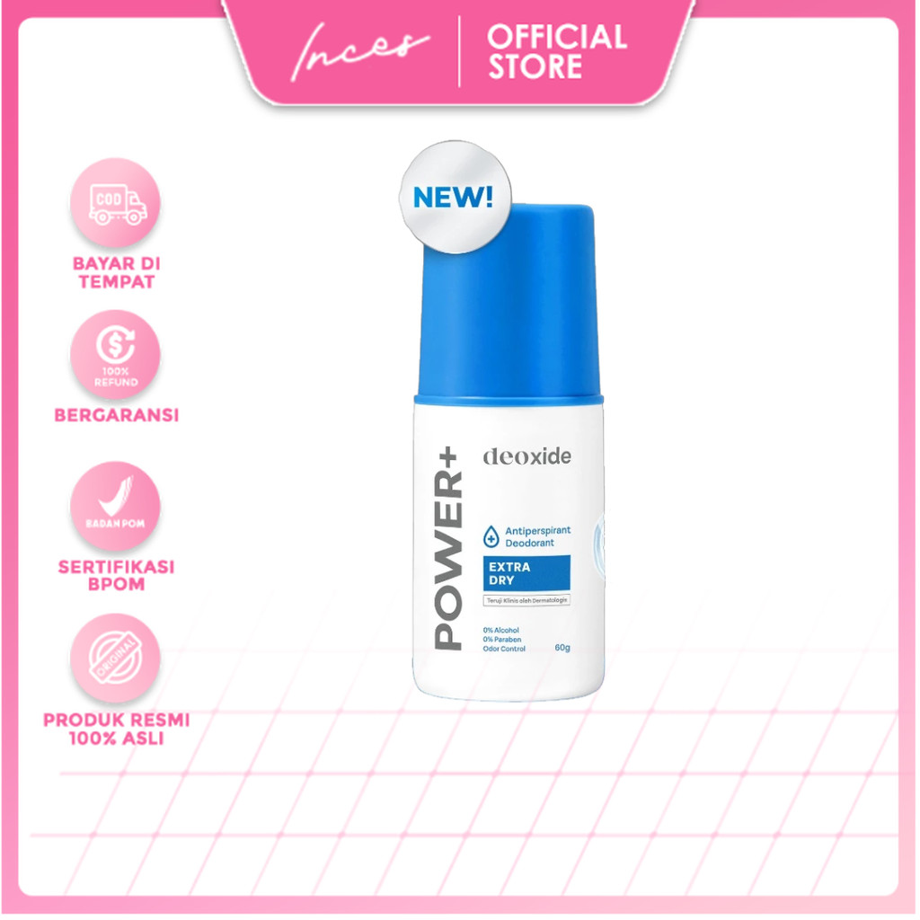 Jual inces - Deoxide Antiperspirant Deodorant Roll On POWER+ For ...