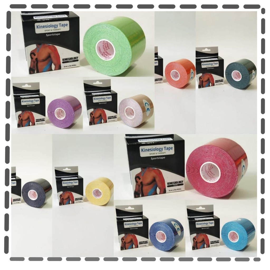 Jual Kinesio Tape Tapping Kinesiology Tape 5cm x 5m Teping Olahraga ...