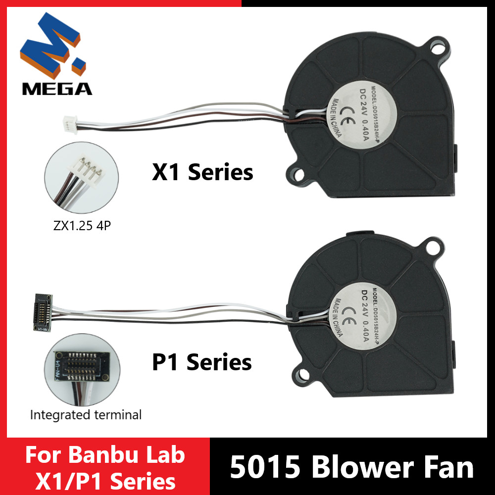 Jual 5015 Cooling Fan for Bambu Lab X1 X1C P1P P1S Front Shell ...