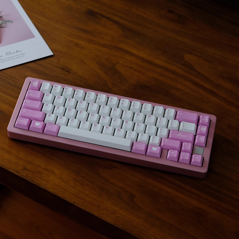 Jual GMK CYL Beloved Keycaps Pink English Korean Keycap Cherry Profile ...