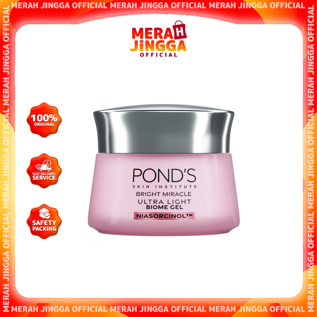 Jual Ponds Bright Miracle Ultra Light Biome Gel 20gr Brightening ...