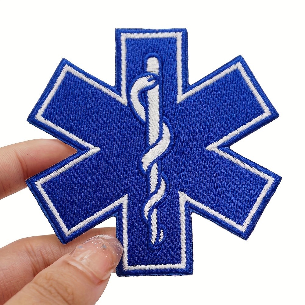 Jual EMT Star of Life Velcros Patch Morale Hook & Loop EMS Paramedic ...