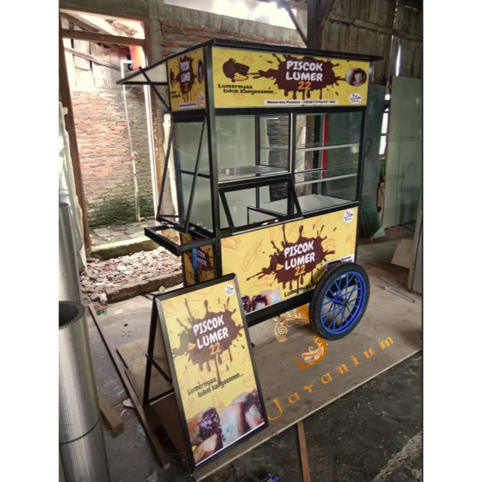 Jual Gerobak dorong / Gerobak keliling / Gerobak roda gede / Gerobak ...