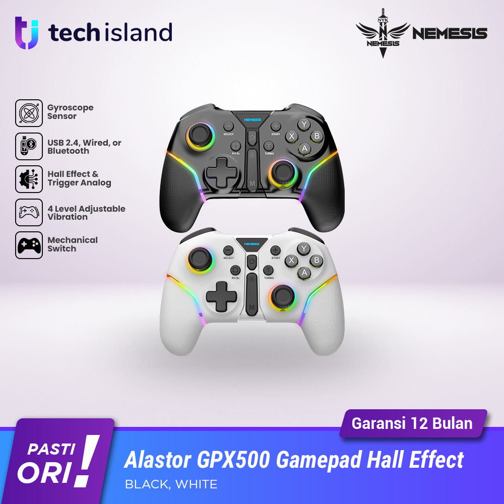 Jual NYK Nemesis Alastor GPX500 Gamepad 3in1 Connection Mechanical RGB ...