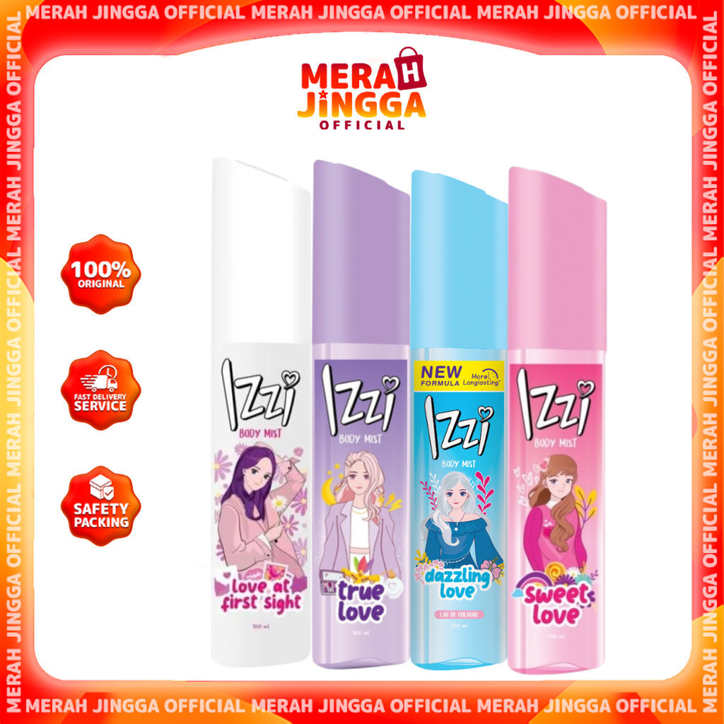 Jual Izzi Body Mist 100ml - Dazzling Love - Sweet Love - Love at - True ...