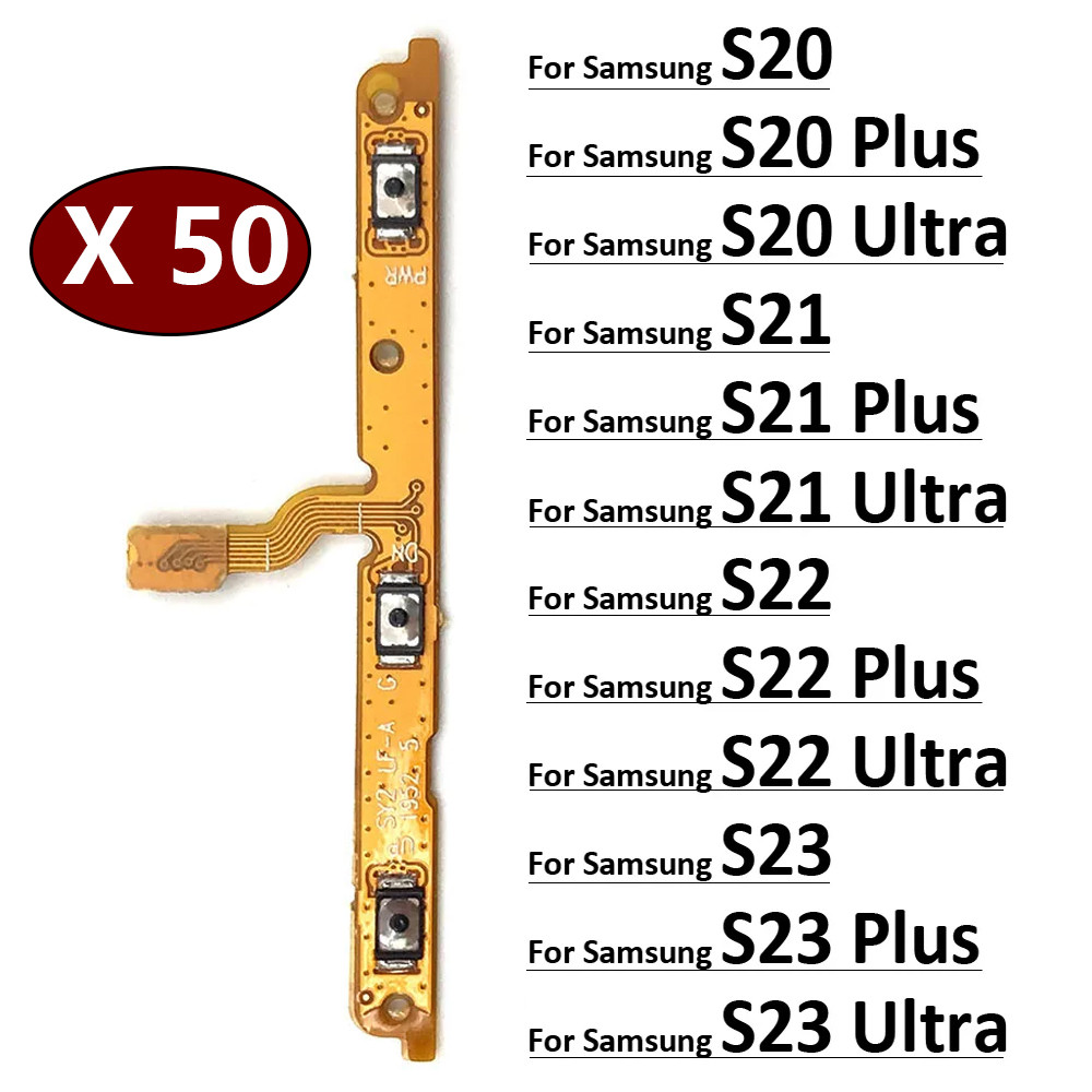 Jual 50Pcs, Power on/off Volume Key Button Flex Cable For Samsung S20 ...