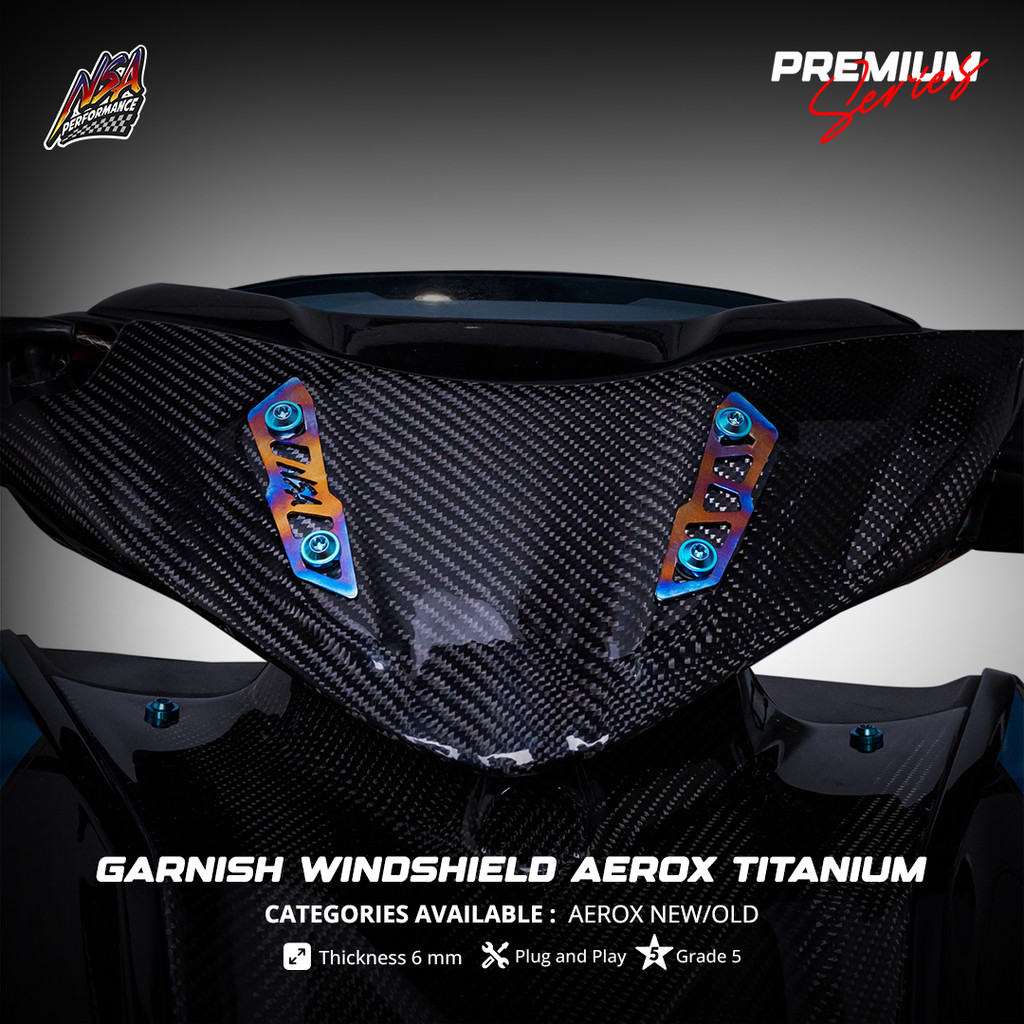 Jual NSA PREMIUM SERIES GARNISH BRACKET WINDSHIELD TITANIUM GRADE 5 ...