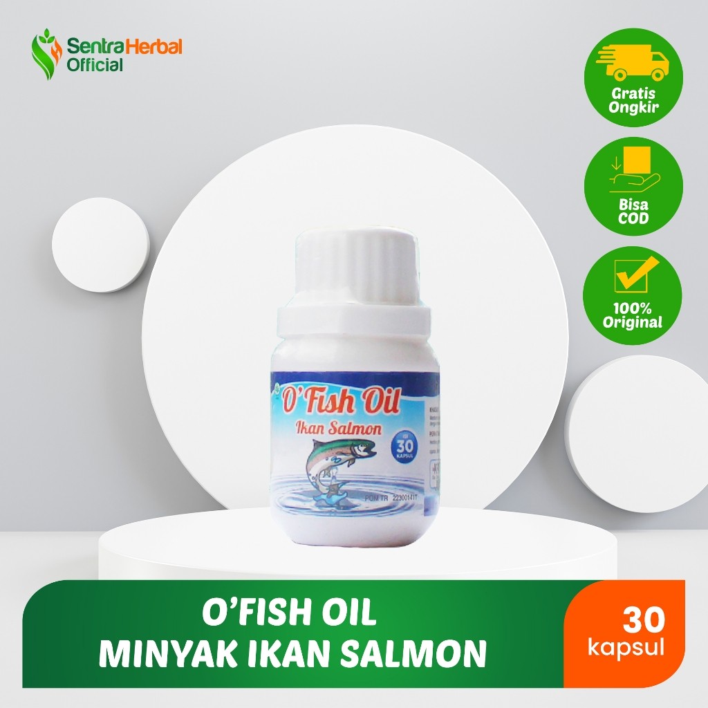 Jual O'Fish Oil - Kapsul Minyak Ikan Salmon isi 30 Kapsul | Shopee ...