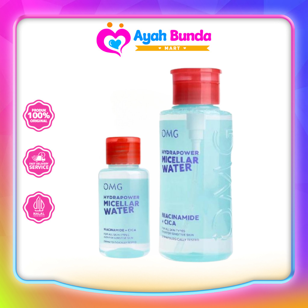 Jual OMG OH MY GLOW HydraPower Micellar Water 65 ml & 300 ml with ...