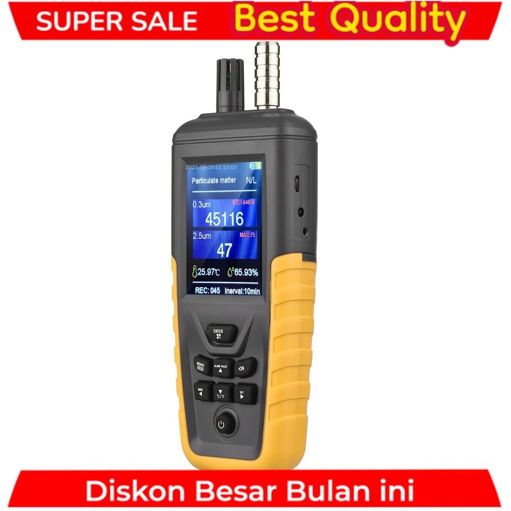 Jual TC-8200 Dust Particle Counter PM2.5 PM10 Detector Dust ...