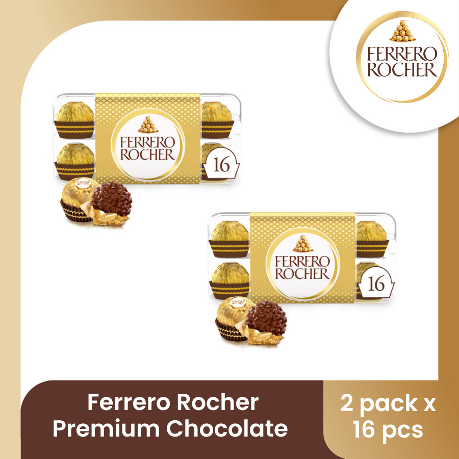 Jual Ferrero Rocher Premium Chocolate Isi 16pcs - TWINPACK | Shopee ...