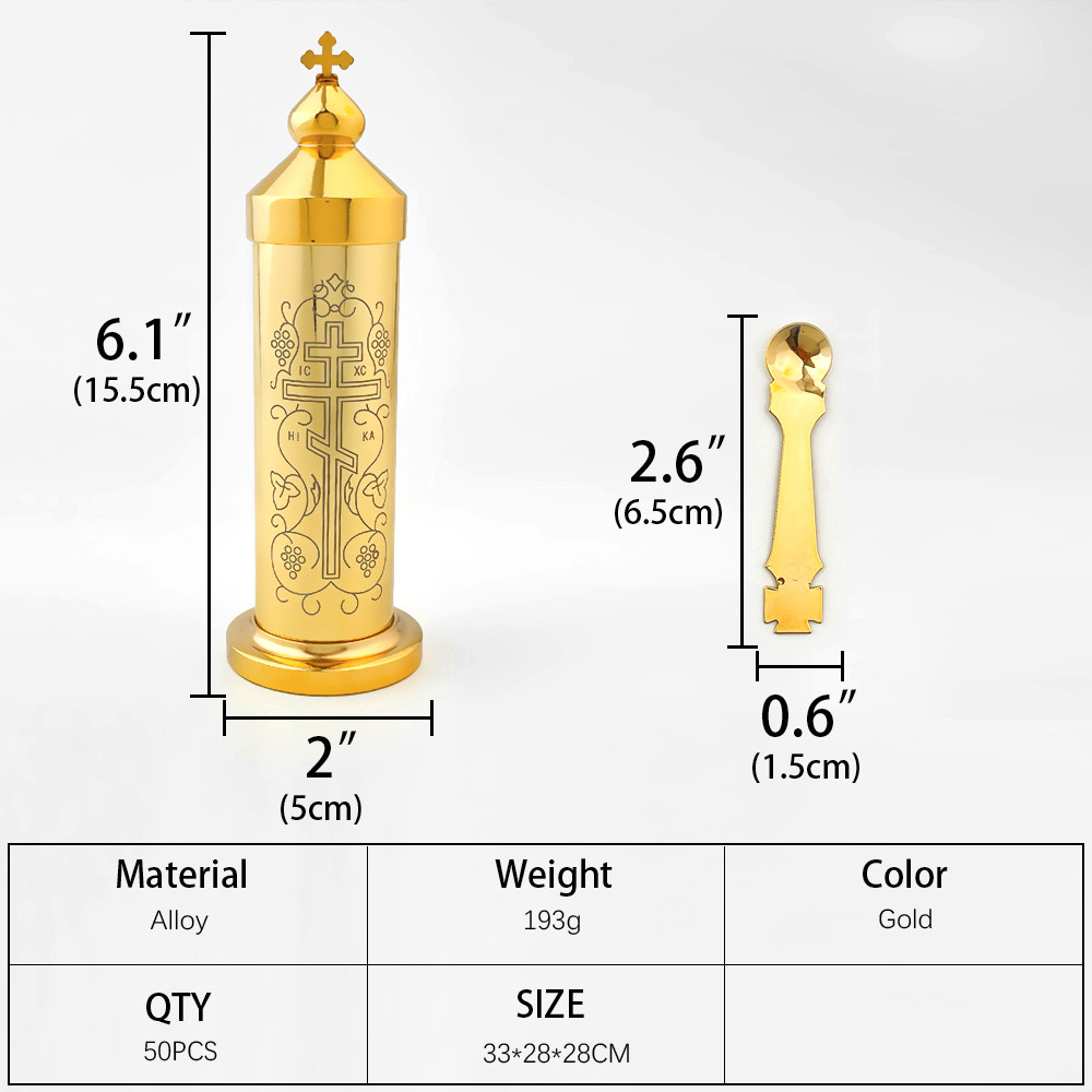 Jual Orthodox Portable Holy Water Set, Religious Articles for Storing ...