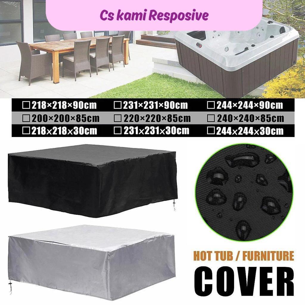 Jual MM 1pc Universal Hot Tub Dust Cover Cap Waterproof UV Proof All ...