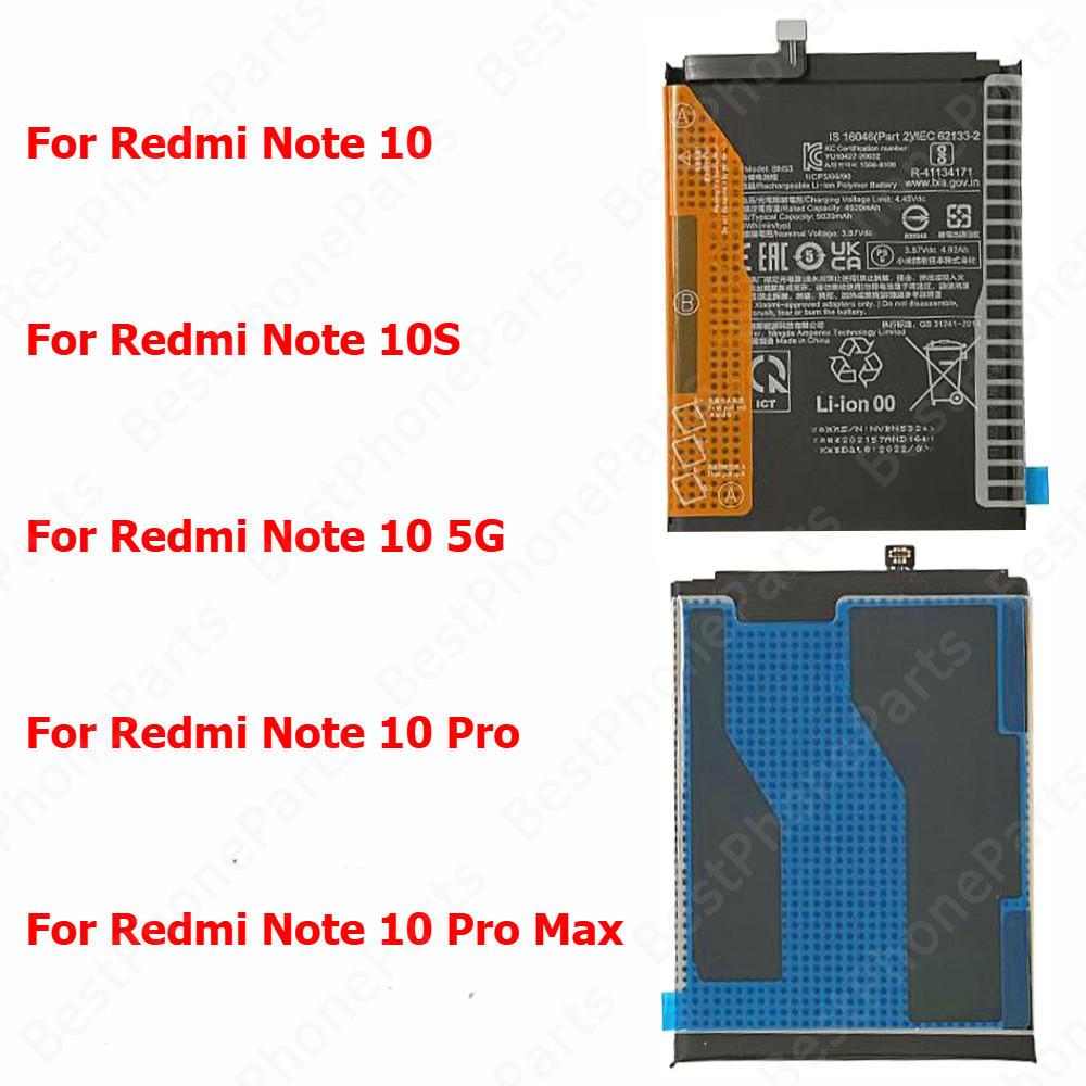 Jual Battery For Xiaomi Redmi Note 10 Pro 5G Note10 10S 4G BN59 BN5A ...