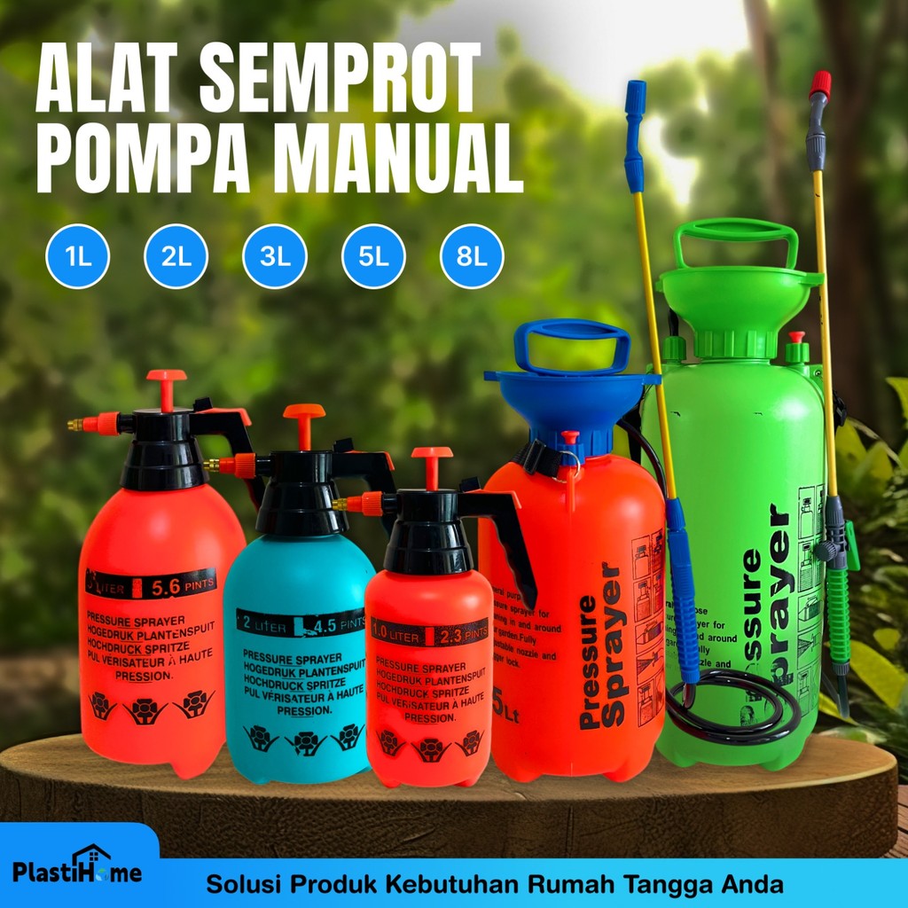Jual Pressure Sprayer 1L 2L 3L Botol Semprotan Tanaman Manual Pompa Air ...