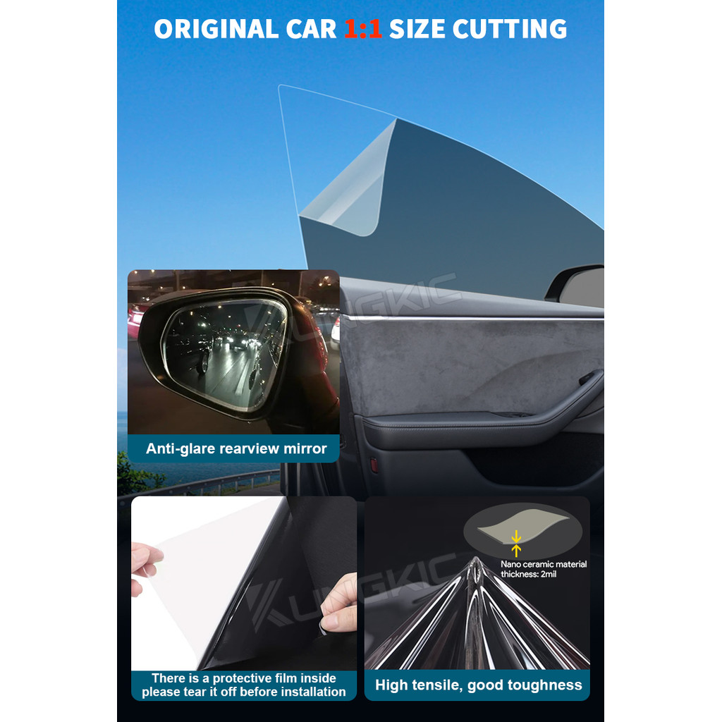 Jual For Volkswagen Polo 2010-2017 Pre-cut Car Side Window % Privacy ...
