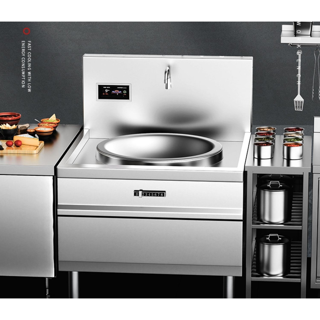 Jual commercial highpower induction cooker 15KW hotel stove large beef ...