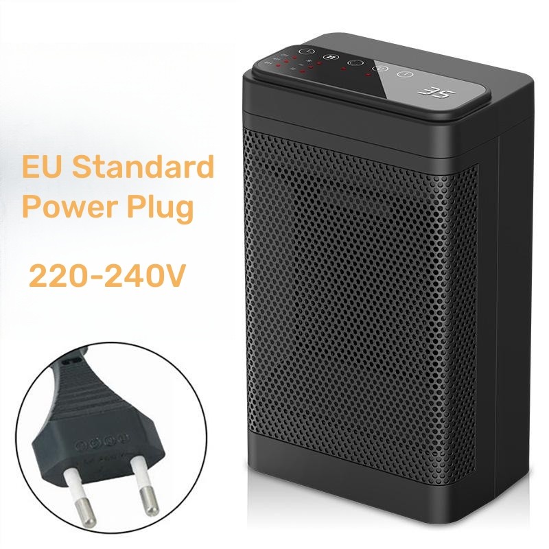 Jual Portable Electric PTC Fan Heater Bathroom Living Room Fixed ...
