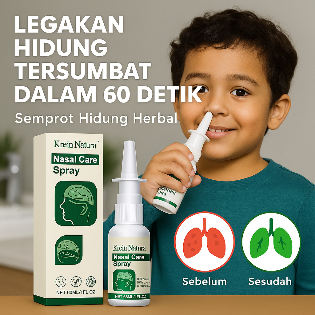 Jual [100% Herbal ] Kreain Nature Semprotan Hidung Anak Air Laut ...