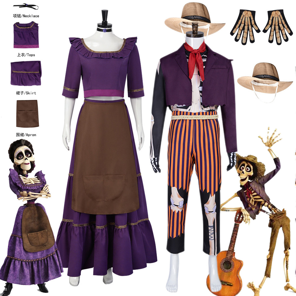 Jual Anime Hector Rivera Cosplay Mama Imelda Costume Cosplay Outfits ...