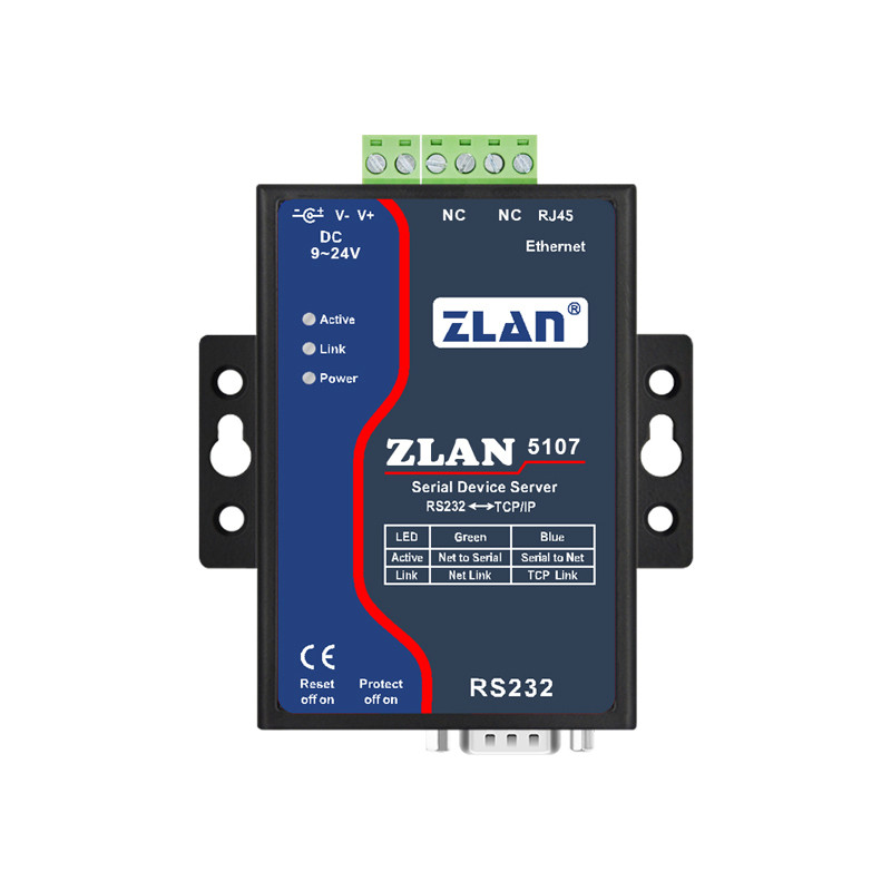 Jual Modbus Gateway ZLAN5107 Serial Port RS232 To RJ45 Ethernet ...