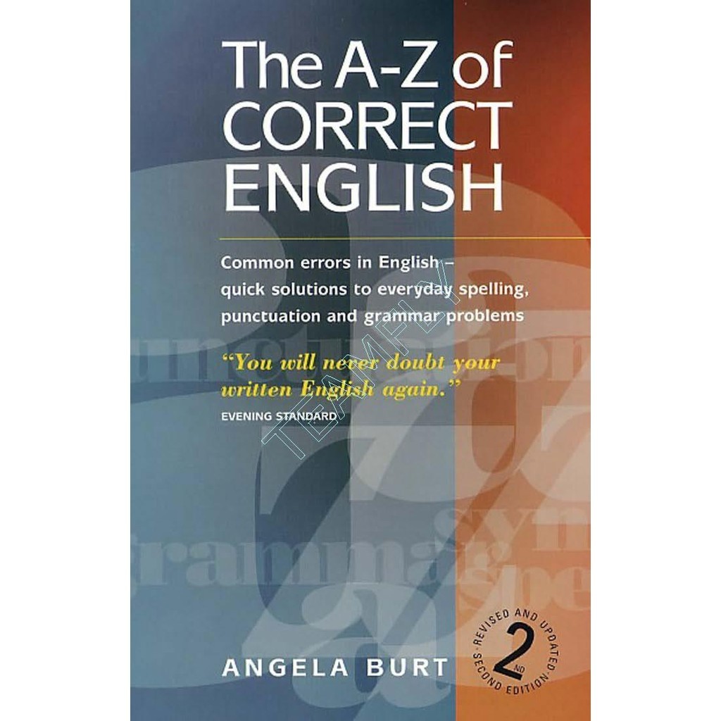 Jual Angela Burt - The A-Z of correct English | Shopee Indonesia