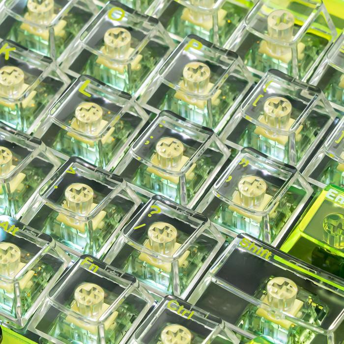 Jual MYNK Crazy Frog Clear Transparant PC Keycaps Cherry Profile ...