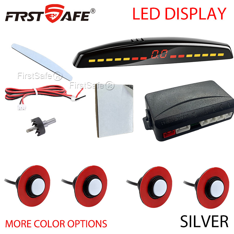 Jual Automotive LED parking sensor kit with 4 sensors, 16.5mm reversing ...