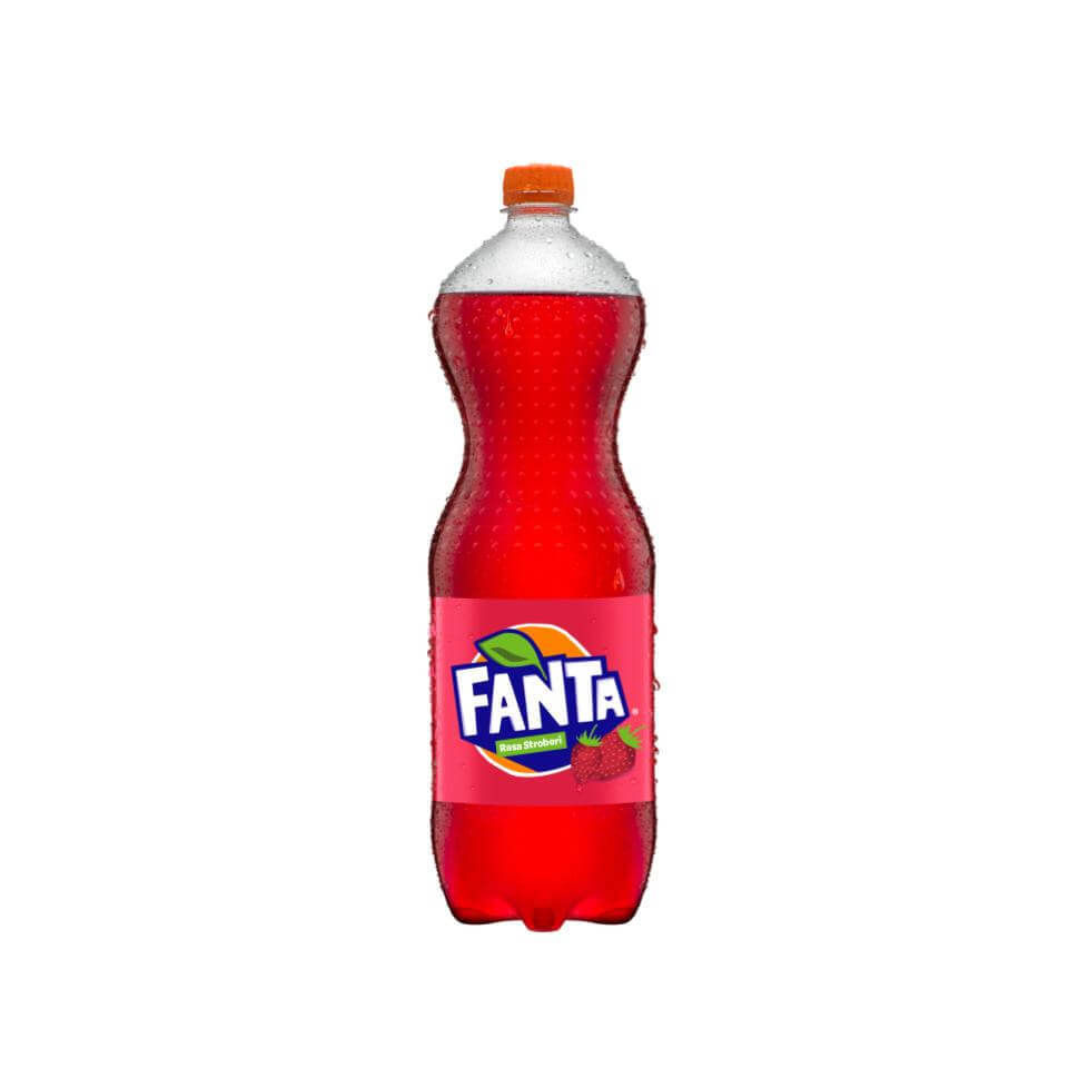 Jual Fanta Minuman Soda Strawberry Botol 1 L | Shopee Indonesia