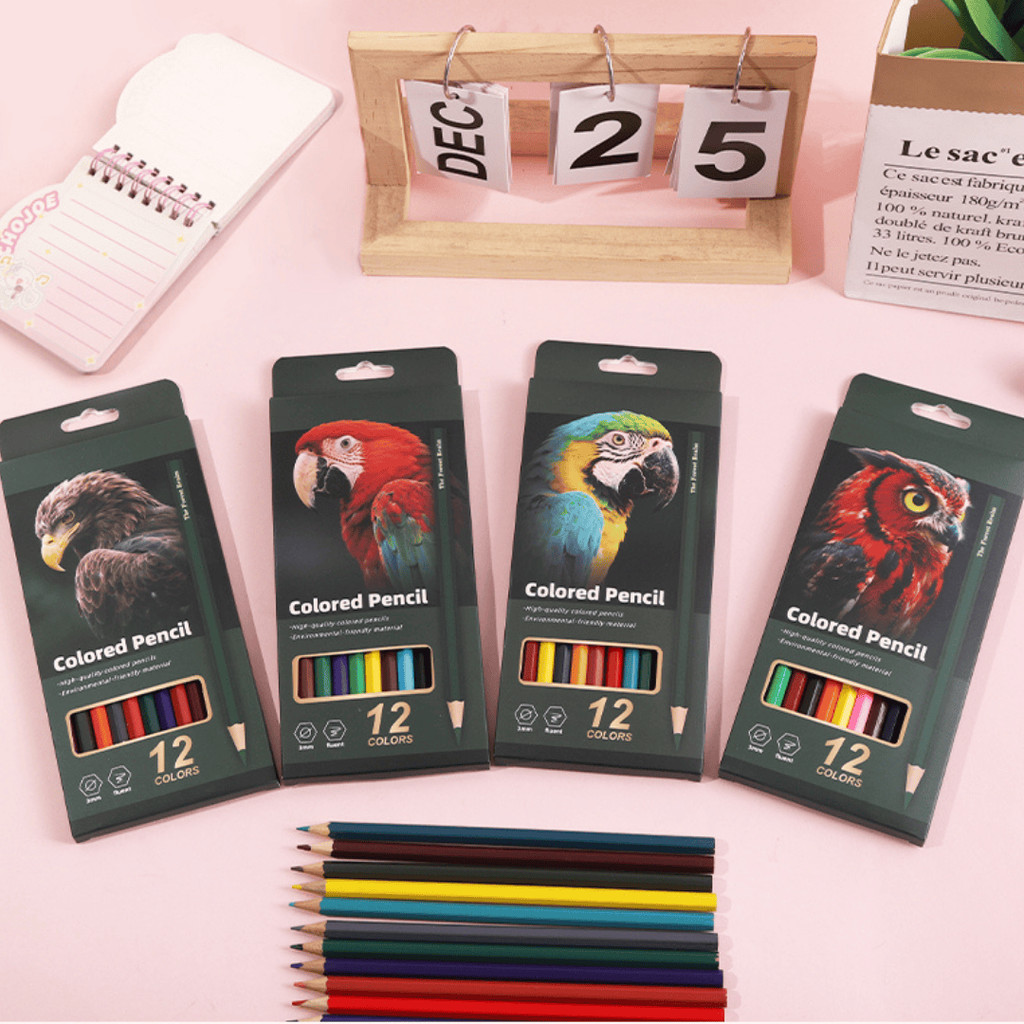 Jual VIRAL CREATIVE 12-COLOR 2B COLOR PENCIL SET / PENSIL WARNA ISI 12 ...