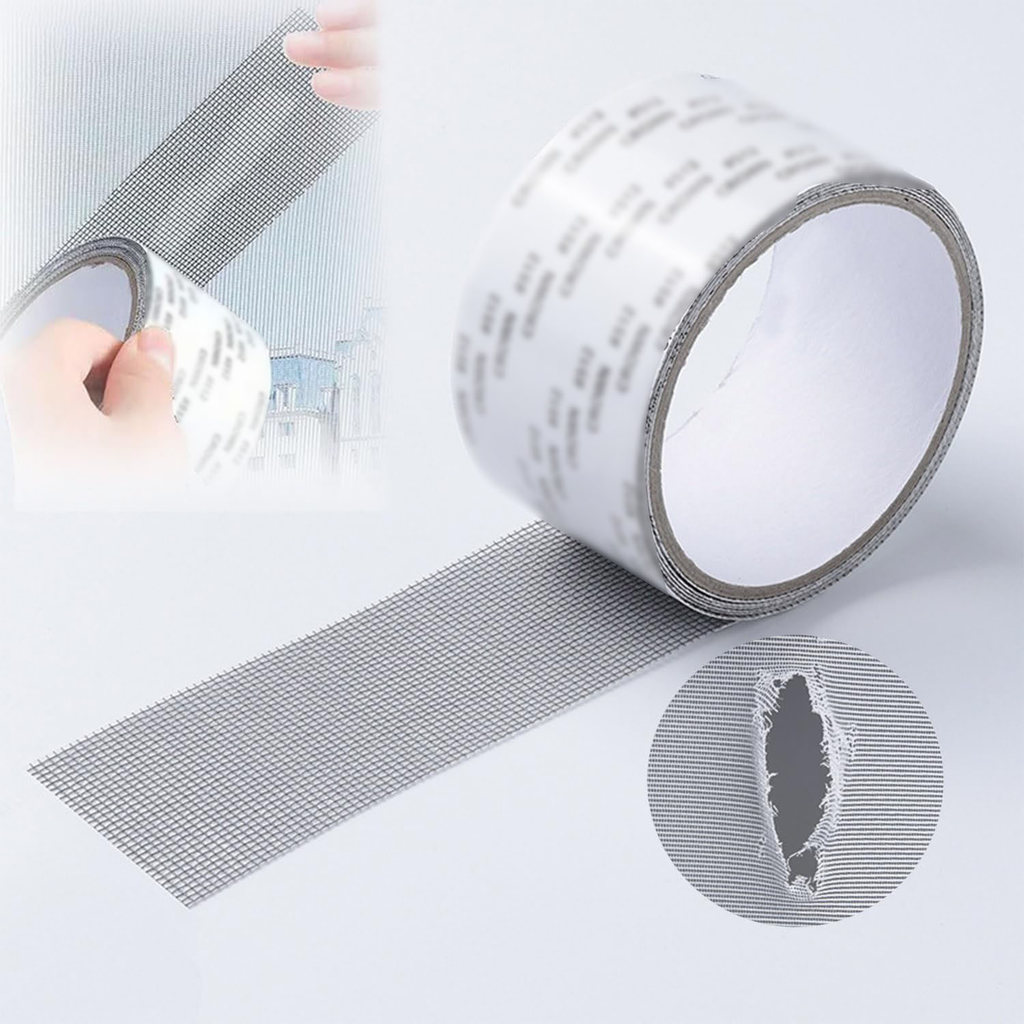Jual Window Screen Repair Tape,2IN X 16.4FT Screen Tape Mesh Repair Kit ...