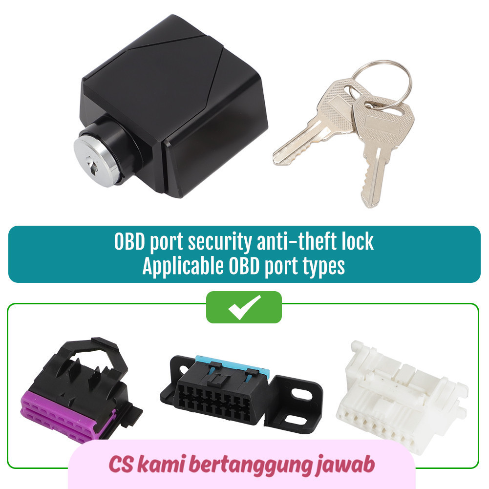 Jual SS OBI Port Lock AntiTheft Device For All 1996+ Cars & Trucks OBD ...