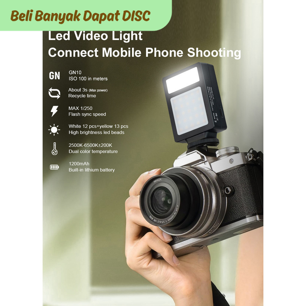 Jual TTN FL15 Camera Flash Speedlight Small Camera Flash Small Camera ...