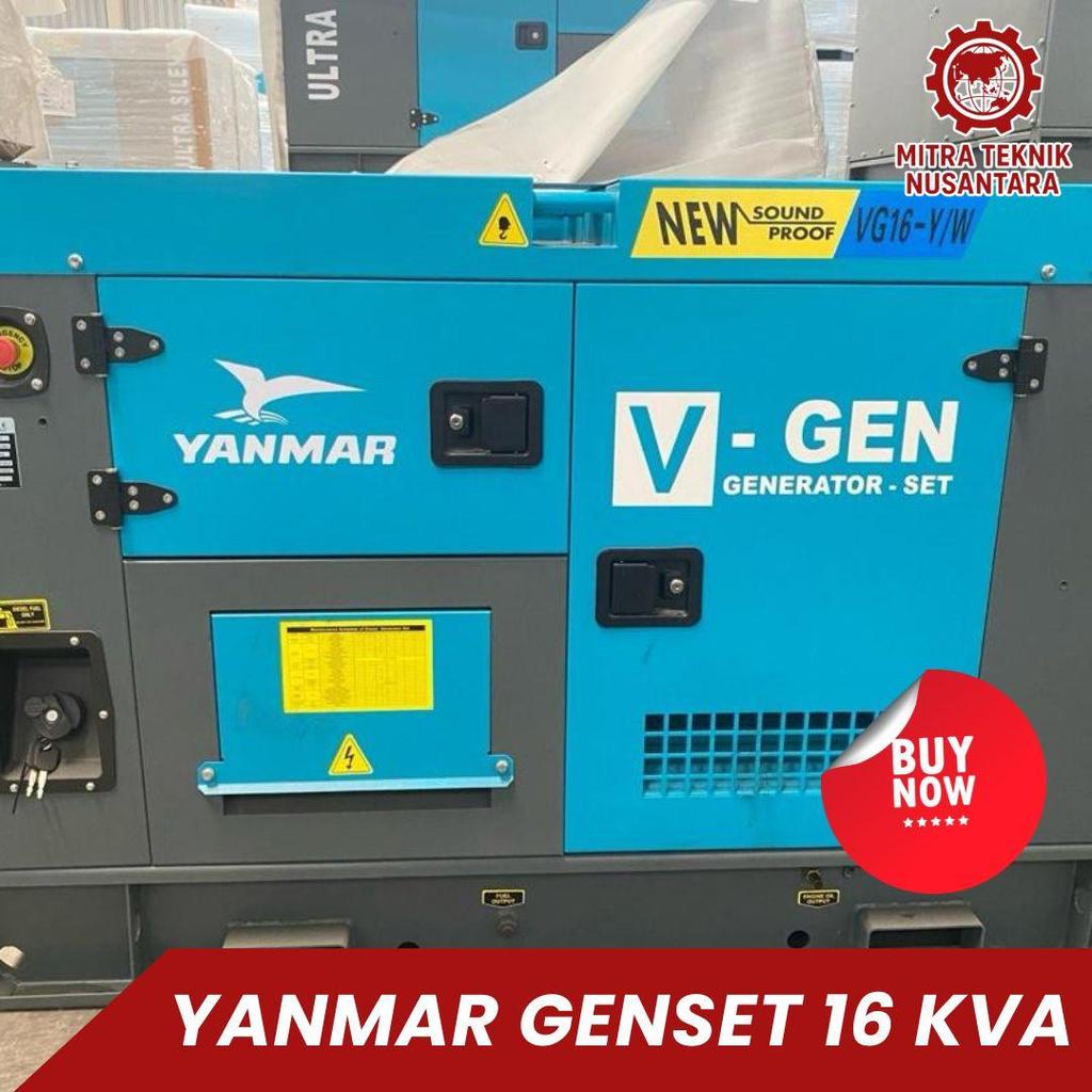 Jual Yanmar Genset Silent 16 KVA Diesel Solar 100% Full Tembaga V-GEN ...