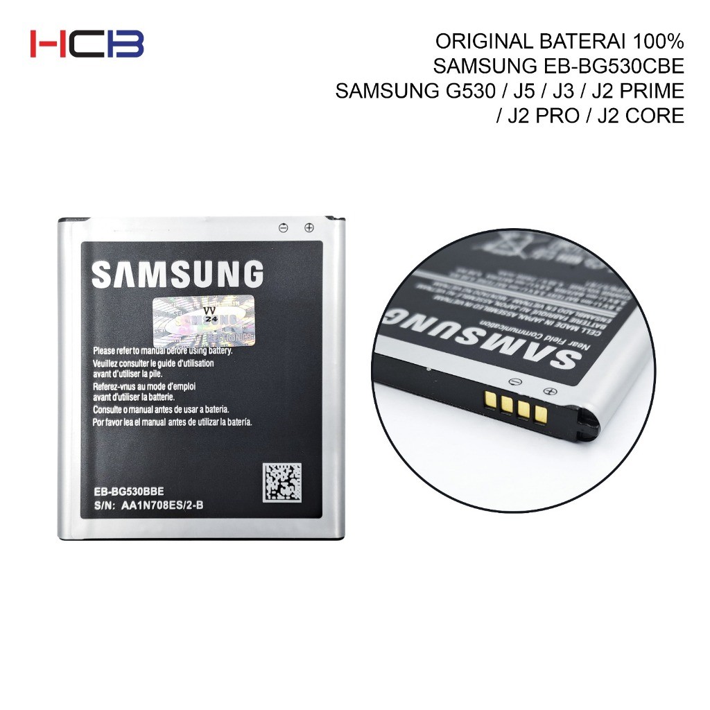 Jual BATERAI SAMSUNG EB-BG530CBE SAMSUNG G530 / J5 / J311 / J3 / J2 ...