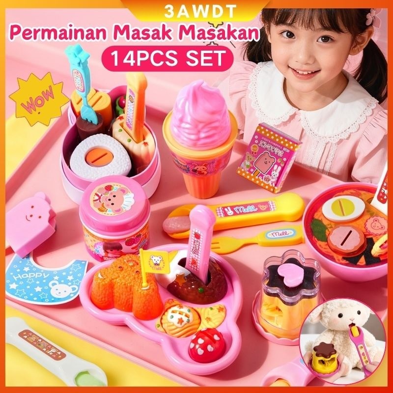 Jual [FREE Piring] Mainan Makan Pudding Jepang Pudding/Es krim/Bento ...