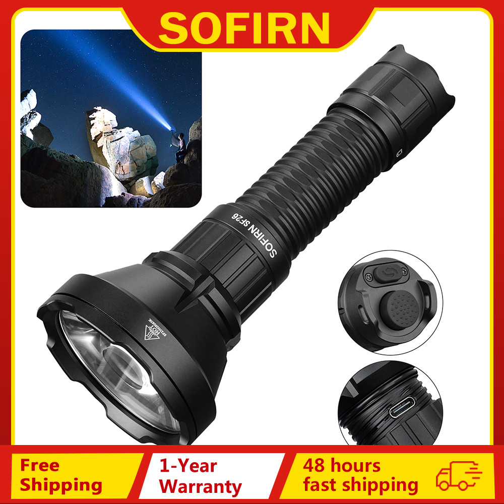 Jual Sofirn SF26 21700 Tactical Flashlight 2000lm 964m Long-Range USB C ...