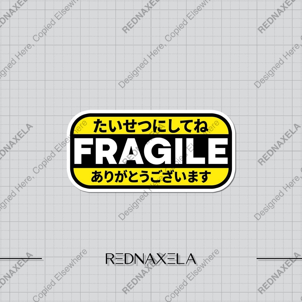 Jual Stiker Vinyl Fragile #3 Stiker Koper Outdoor Waterproof Sticker ...