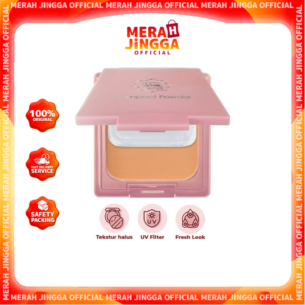 Jual Viva Compact Powder Tersedia 3 Shades dengan Formulasi UV Filter ...