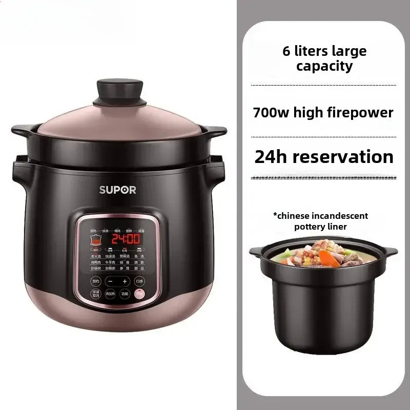 Jual Home Slow Coocker Cooker Electric Multicooker Soup Pot ...