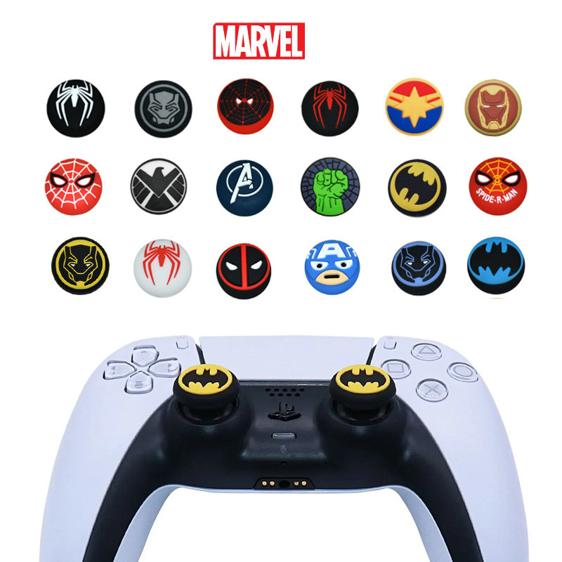 Jual 2PCS Marvel Silicone Thumbstick Grip Cap for PlayStation 5 PS5 PS4 ...