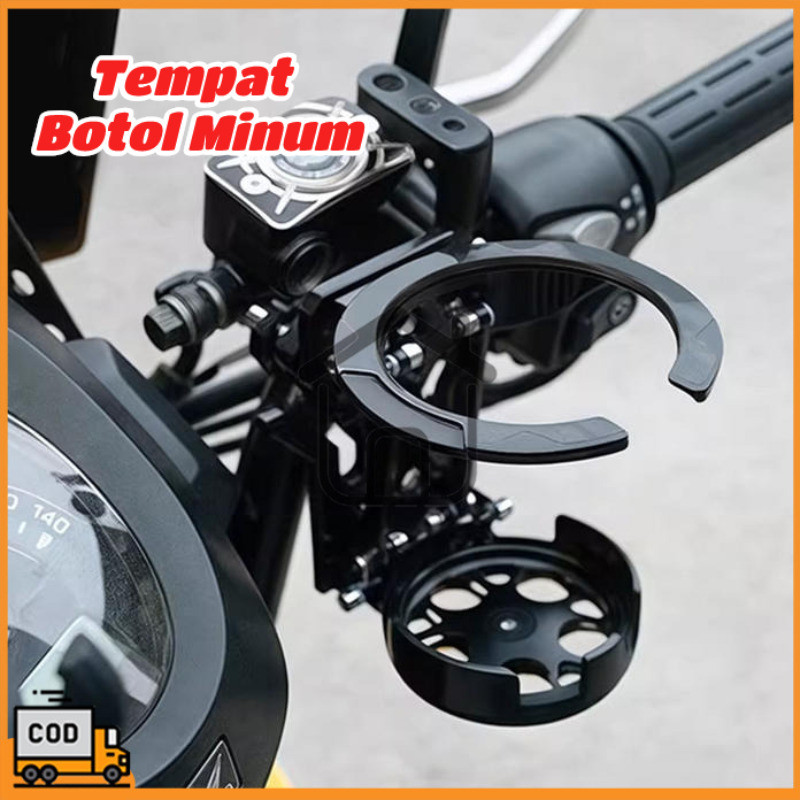 Jual [Penjual Lokal]Holder Gelas Motor Tempat Botol Minum Spion Motor ...