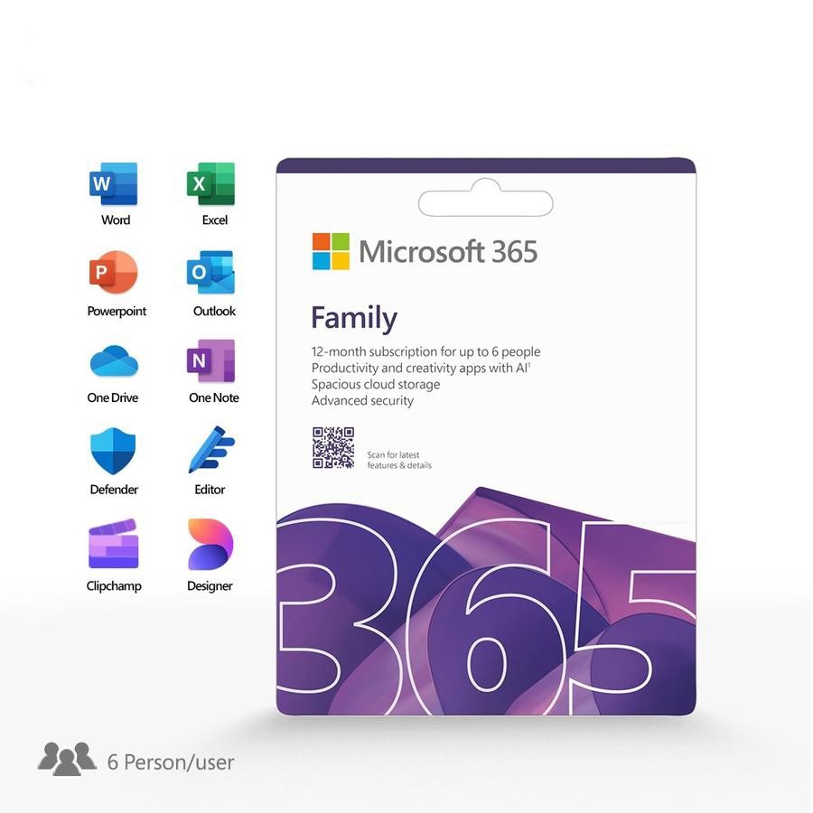 Jual Microsoft Office 365 Family POSA CARD Software Original Pc & Mac ...