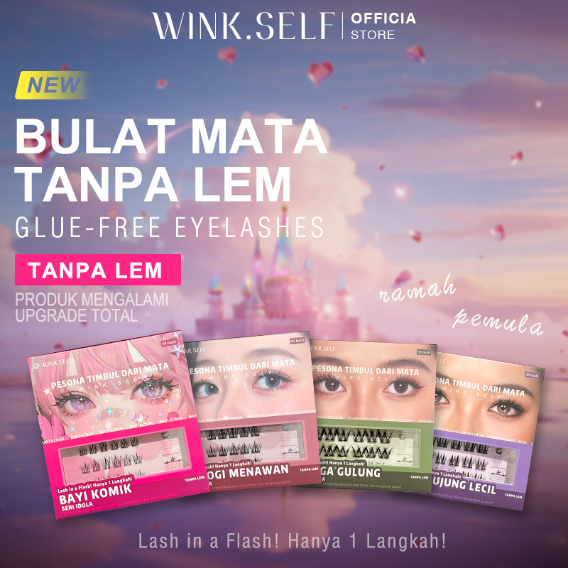 Jual [TANPA LEM] WINK.SELF TL MIN Bulu Mata panjang 9-13mm untuk ...