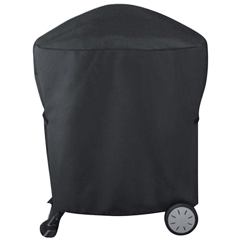 Jual Waterproof BBQ Cover Barbeque Rolling Cart Grill Cover For Weber ...