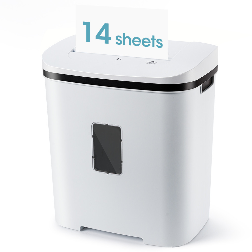 Jual 14 Sheets Cross Cut Paper Shredder 22L P4 Mini Document Destroyer ...