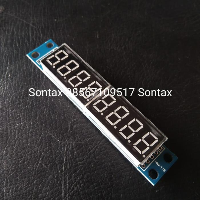 Jual display 8 digit 7 seven segment LED max 7219 serial max7219 ...