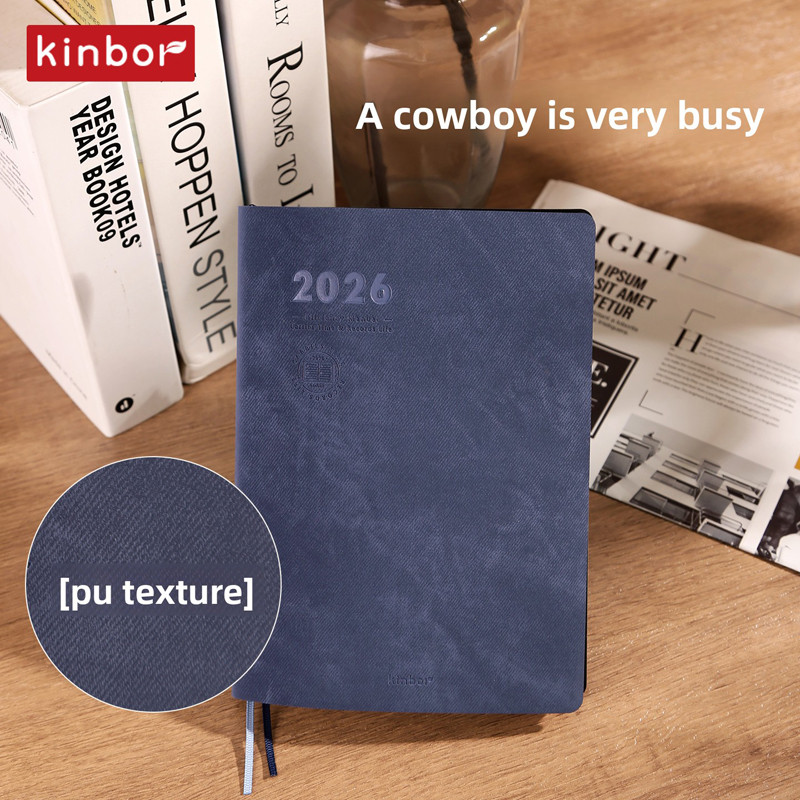 Jual Kinbor Efficiency 2026 Whole Year Planner A5 Size Notebook Daily ...