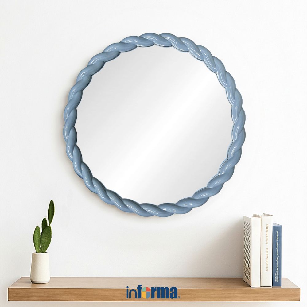 Jual Informa 60X60 cm Cermin Dinding Round - Biru Wall Mirror Kaca ...